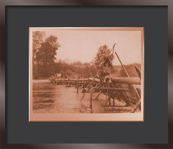 FISH WEIR ACROSS TRINITY RIVER - HUPA - The Curtis Gallery