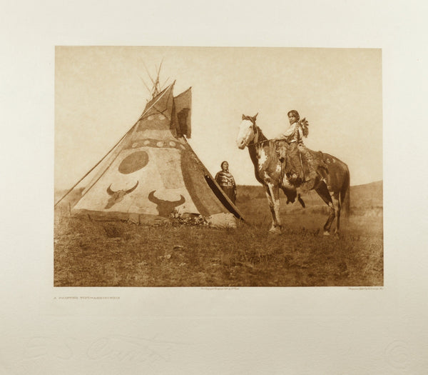 A Painted Tipi - Assiniboin - The Curtis Gallery